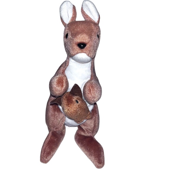 Toys | Ty Beanie Buddies Plush Pouch Kangaroo With Joey Baby 7 Plush ...